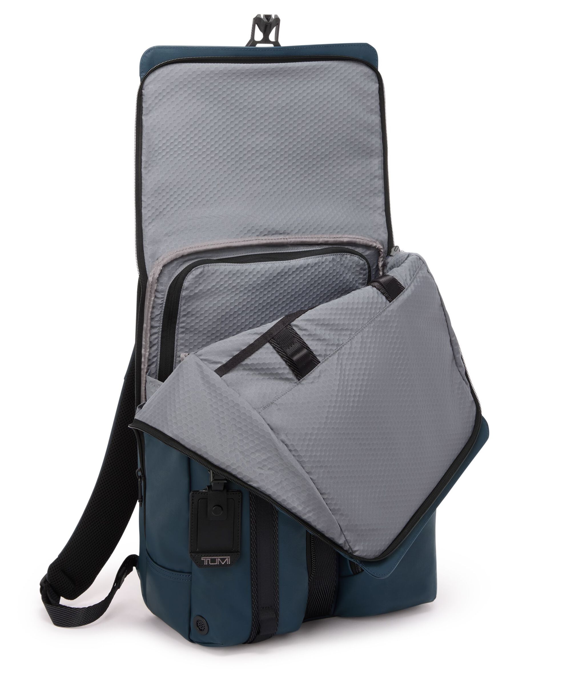 Surveillance Backpack in Navy Coated Canvas | Alpha Bravo | TUMI Singapore