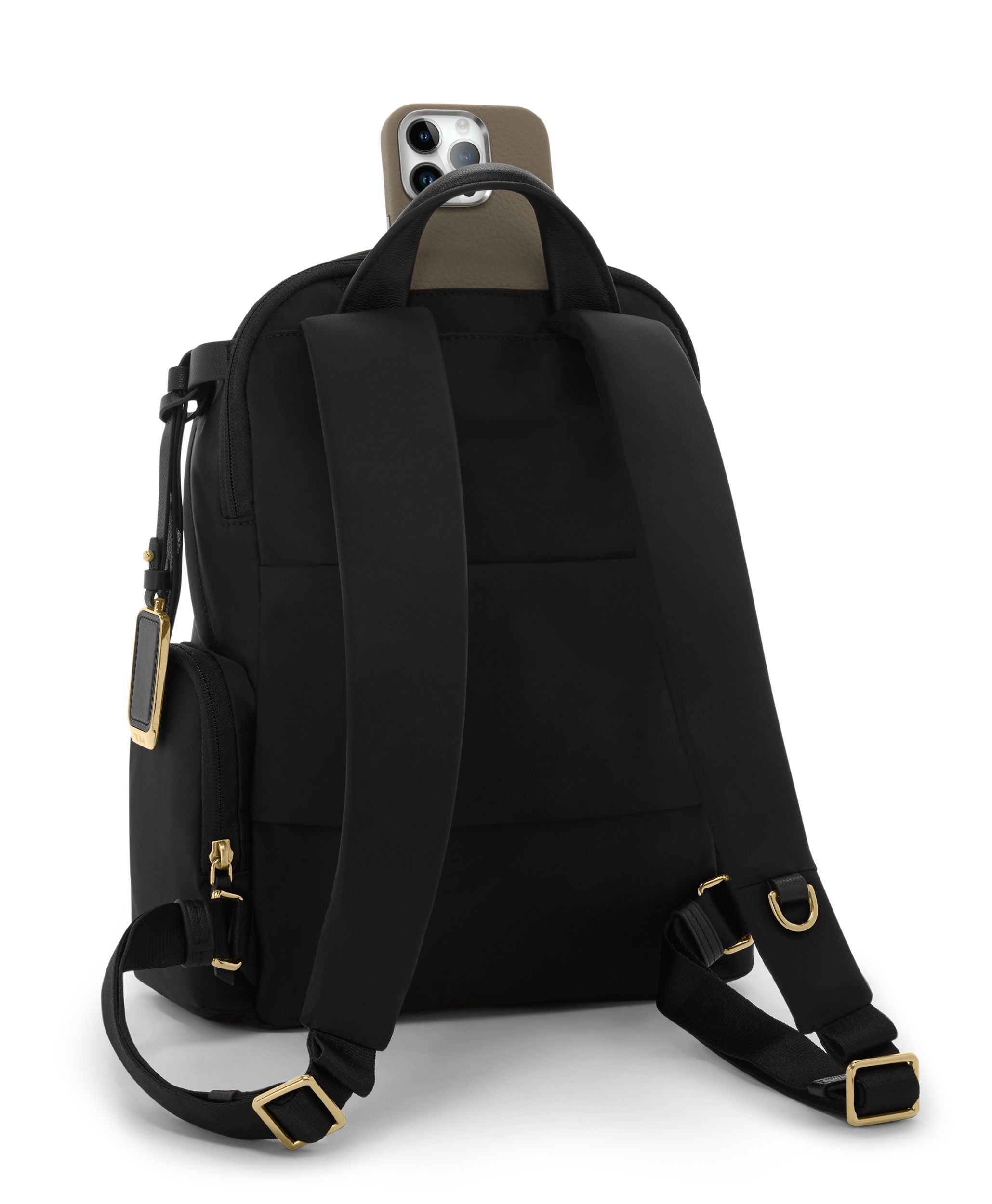 Celina Medium Backpack in Black/Gold | Voyageur | TUMI Singapore Celina Medium Backpack in Black/Gold | Voyageur | TUMI Singapore
